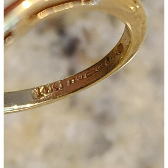 Lind | Jewelry | Lind 4kt Gold Plated Faux Pearl Ring Size 6 Wishbone ...